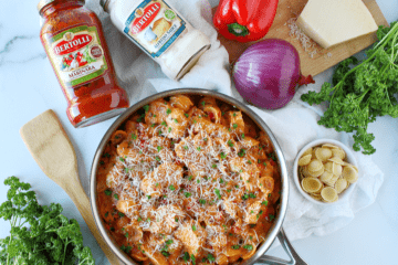 Orecchiette Pasta & Chicken in Rosa Sauce | HappiHomemade with Sammi Ricke