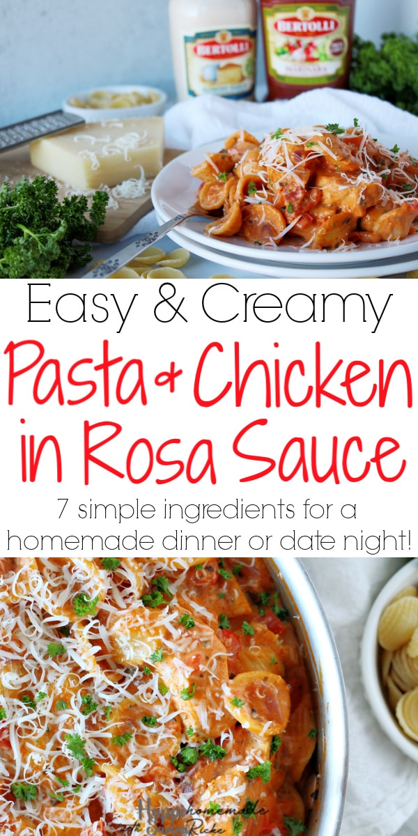 Chicken Orecchiette in Rosa Sauce - HappiHomemade