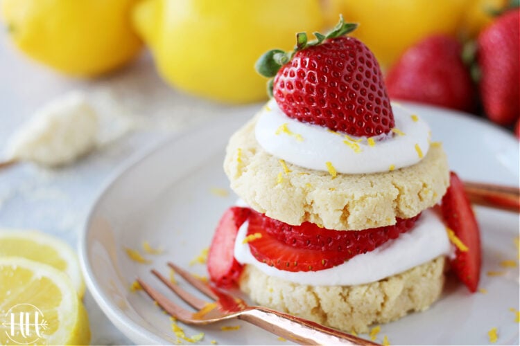The Best Lemon Strawberry Shortcake - HappiHomemade
