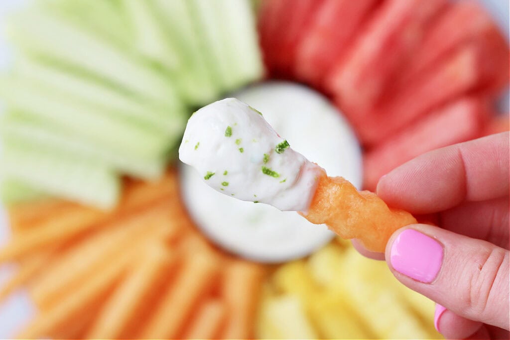 Vanilla Lime Yogurt Dip Recipe - HappiHomemade